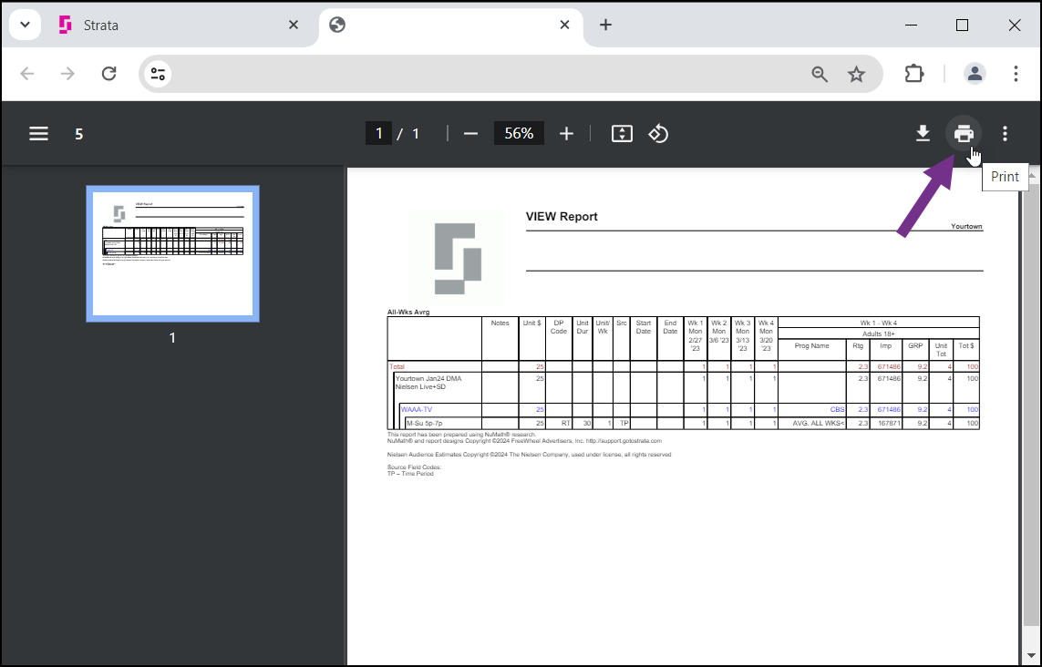 AppStream - How to print to PDF or XPS – FreeWheel
