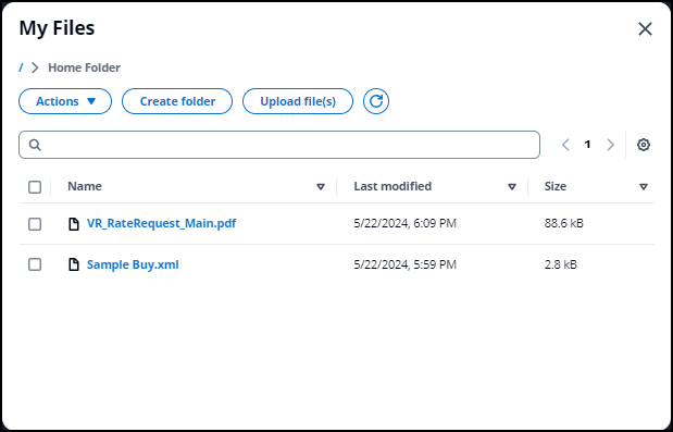 AppStream - How to use My Files to upload, download, and move files ...