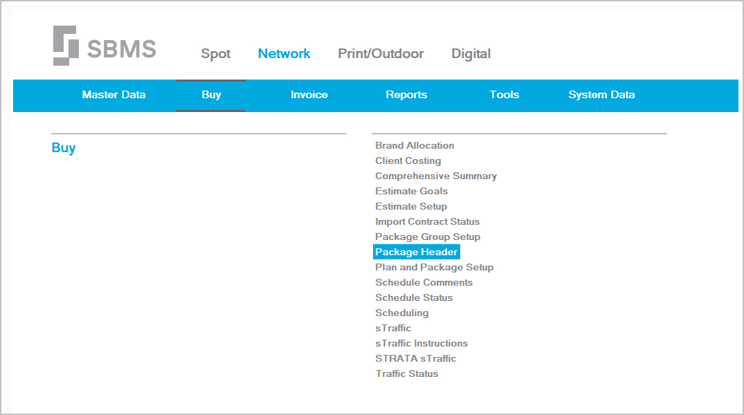 Using the Network Package Header (PHEADER) Screen – FreeWheel