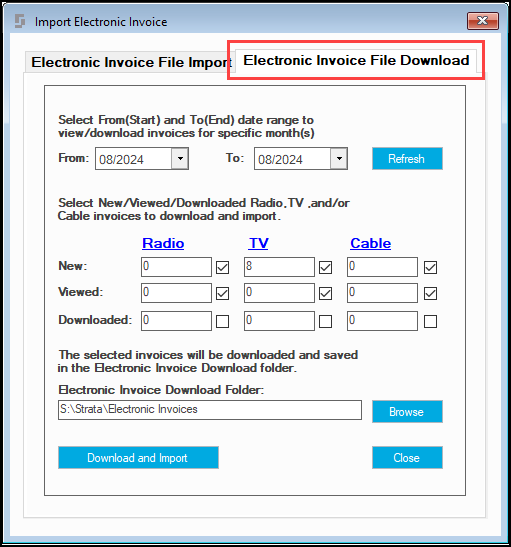 AppStream - Importing Electronic Invoice – FreeWheel