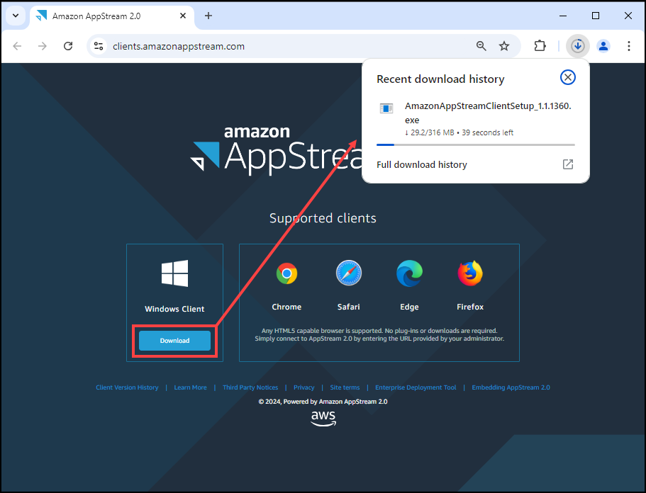 Installing the AppStream Client App (PC) – FreeWheel